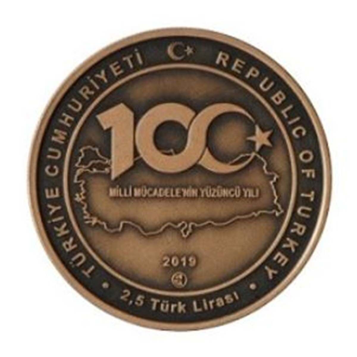 AgaKulche 100th Anniversary of Atatürk‘s Landing in Samsun Bronze Coin